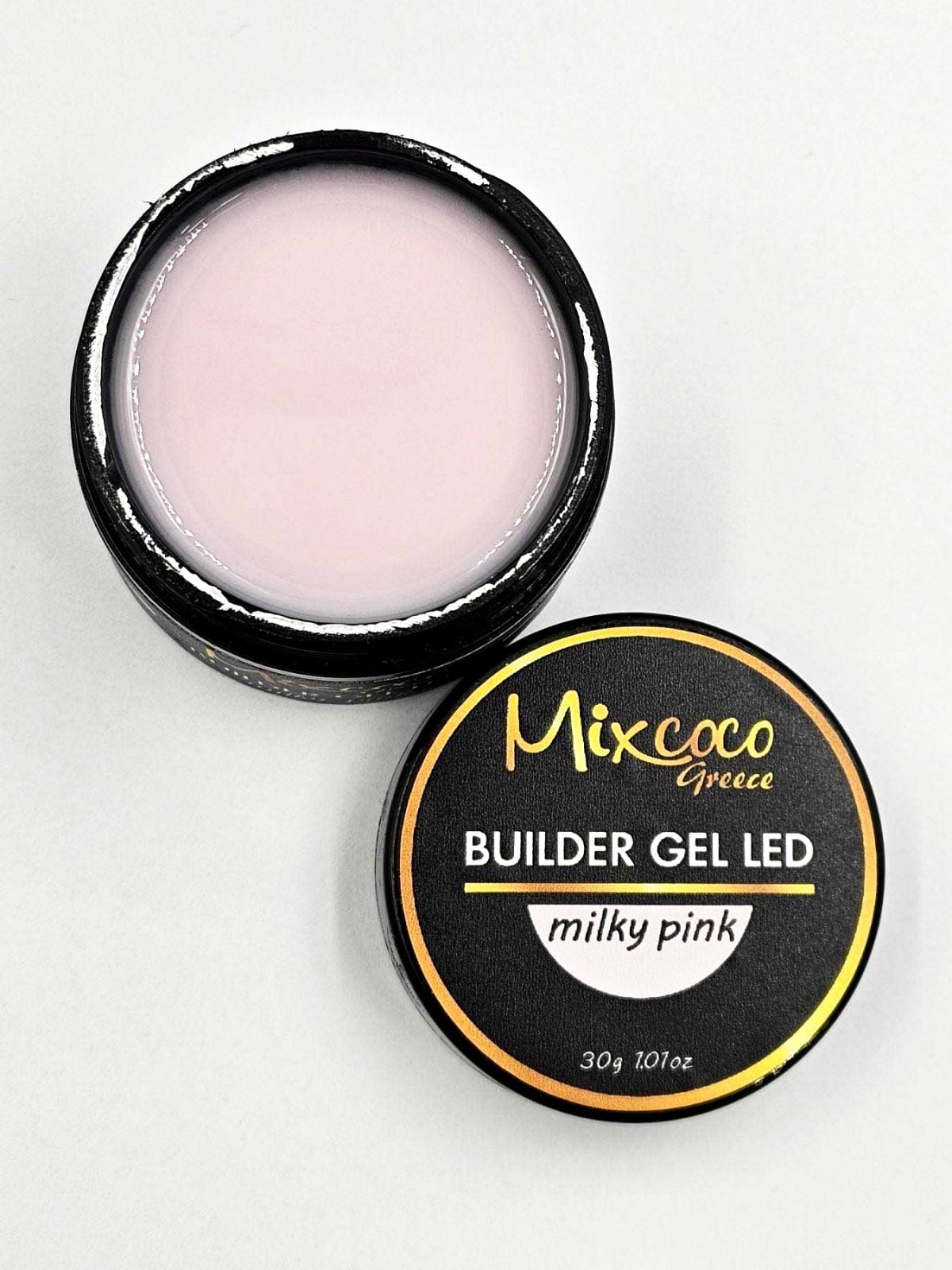 Builder Gel Χτισίματος 30gr Milky Pink Mixcoco για επιμήκυνση.