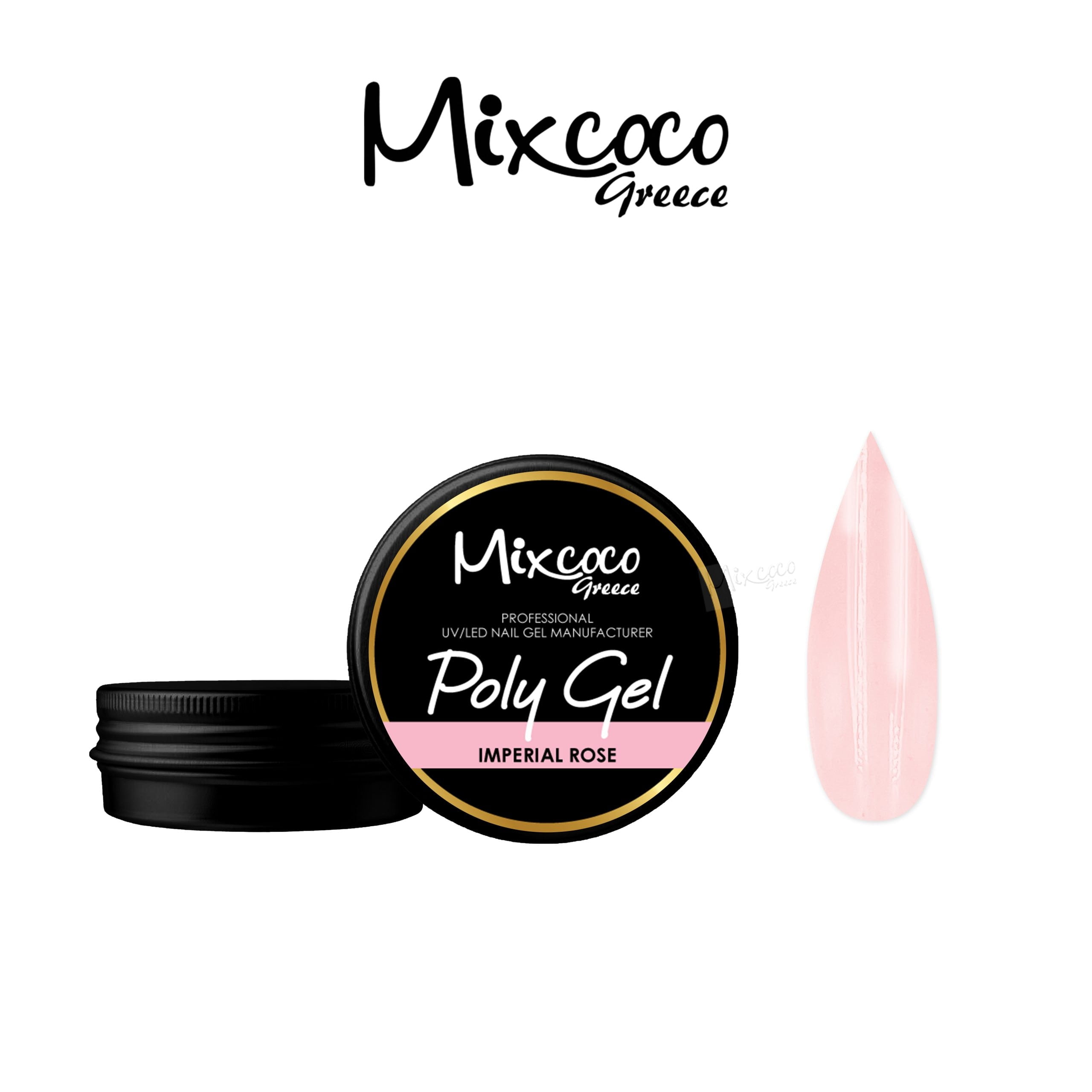 Poly gel 10ml Imperial Rose Mixcoco κατάλληλο για επιμήκυνση.